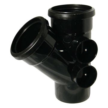110mm Soil Pipe Fittings 110mm Black Soil Waste Pipe Fittings - Push ...