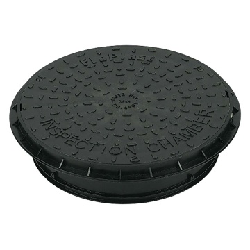 FloPlast Underground 450mm Round Plastic Drain Cover and Frame | Selco
