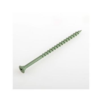 Unifix Decking Screw Green No8 x 75mm Pack of 1000 | Selco