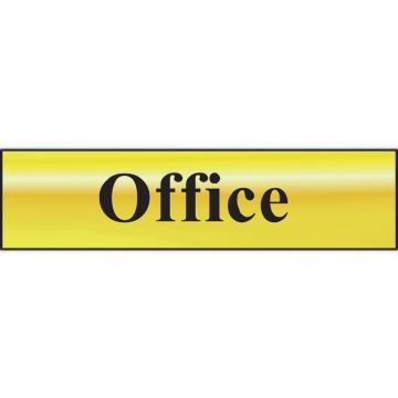 Office Sign Gold 200 x 50mm | Selco