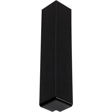 300mm External Fascia Corner Joint Black | Selco